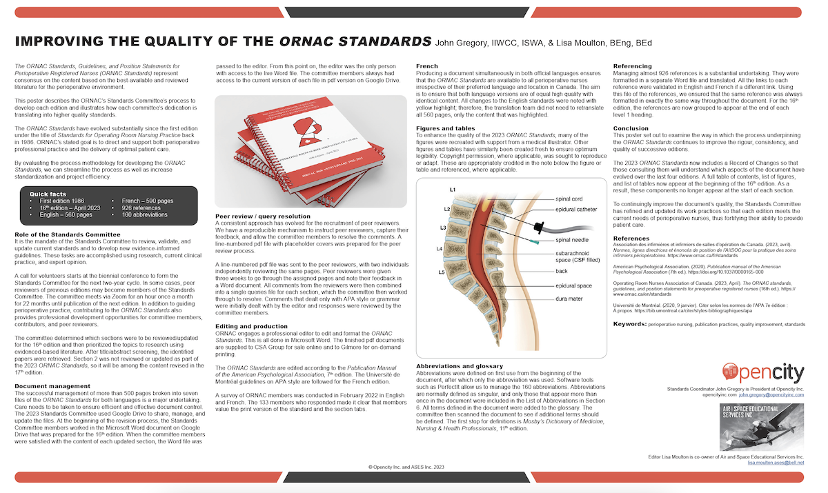 Perioperative Nursing Standards – ORNAC Case Study - Opencity Inc